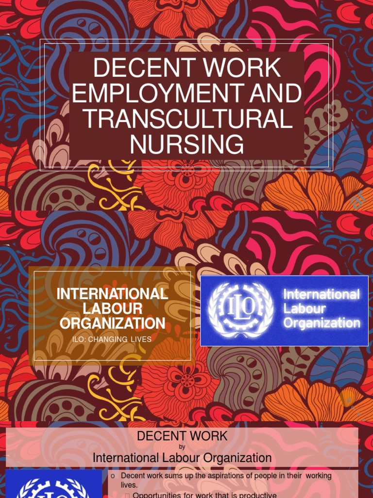 Decent Work Employment Part 1 | PDF | Employment | Wage