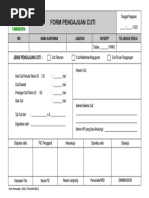 Form Cuti Karyawan | PDF