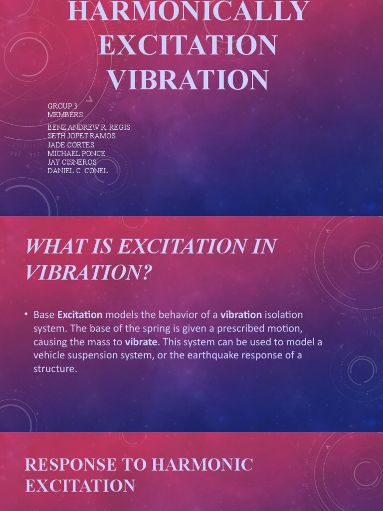HARMONICALLY EXCITED VIBRATION Group 5 Report | PDF | Resonance | Damping