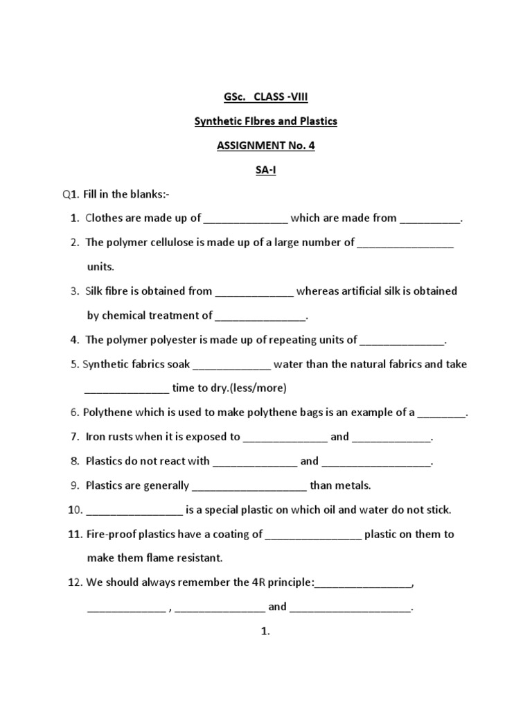 CBSE Class 8 Science Worksheet | PDF | Technology & Engineering