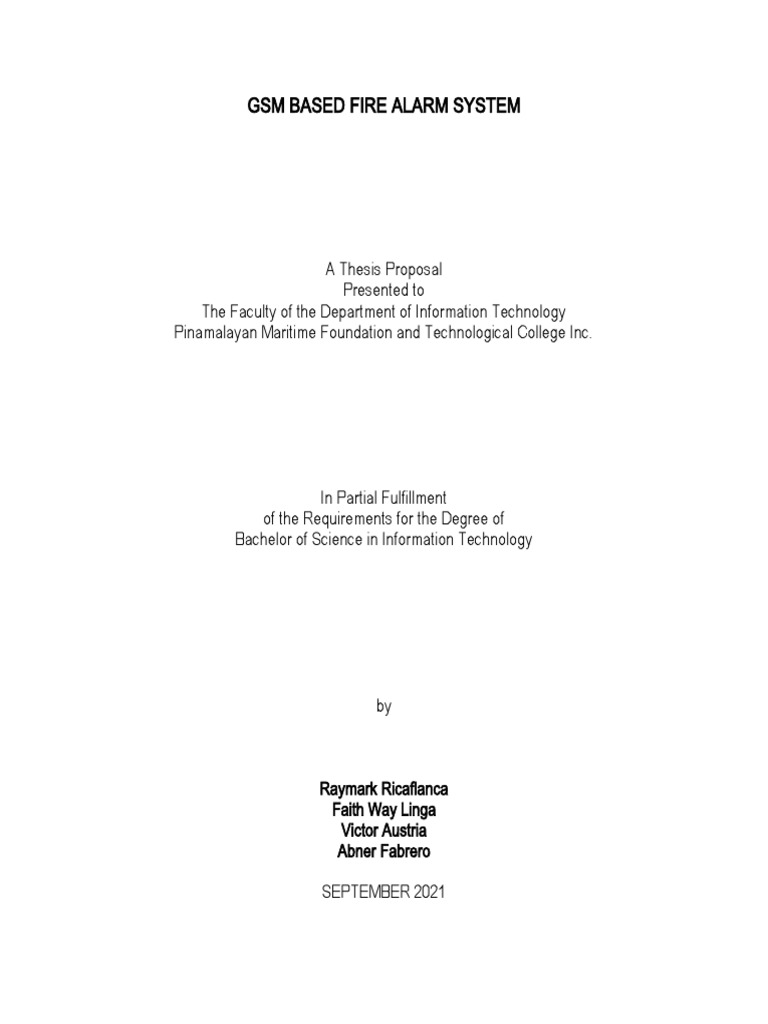 GSM Based Fire Alarm System | PDF