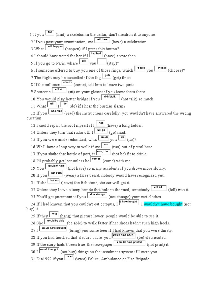 Conditional Ex | PDF