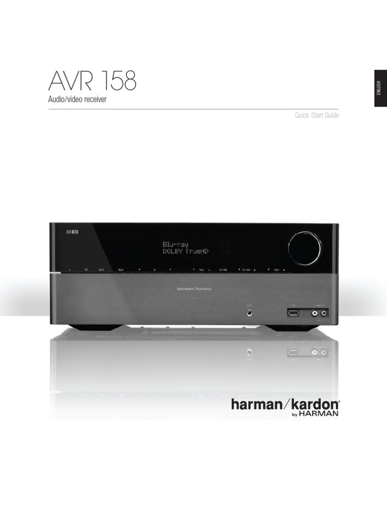 Quick-Start Guide - AVR 158 (English EU) | PDF | Video | Hdmi
