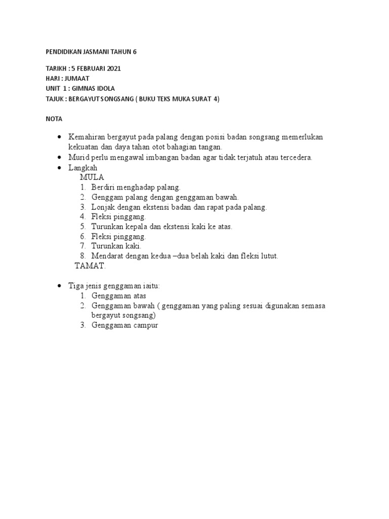 Bergayut Songsang | PDF