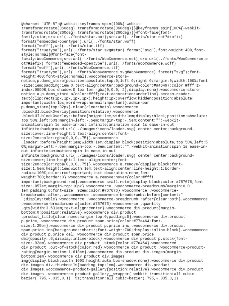 Woocommerce Css | PDF | Computing | Written Communication