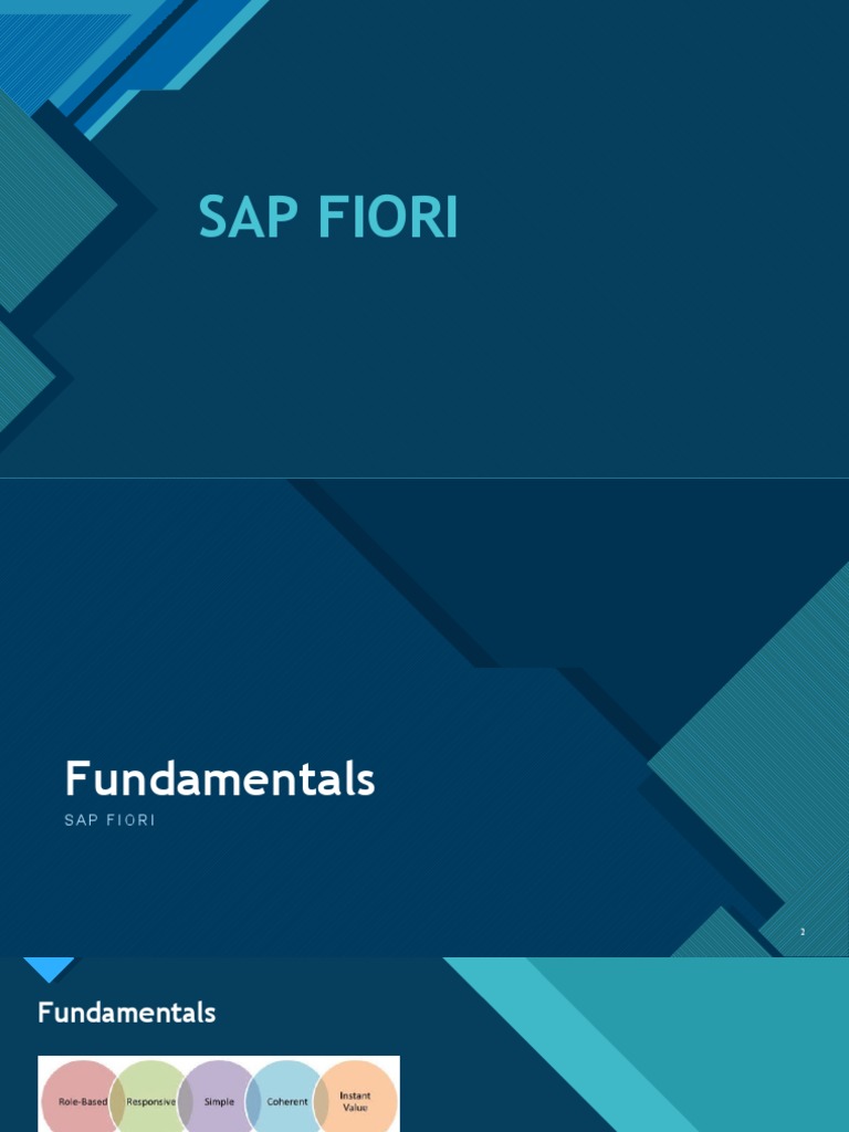 SAP Fiori Fundamentals Guide | PDF | Web Application | Server (Computing)