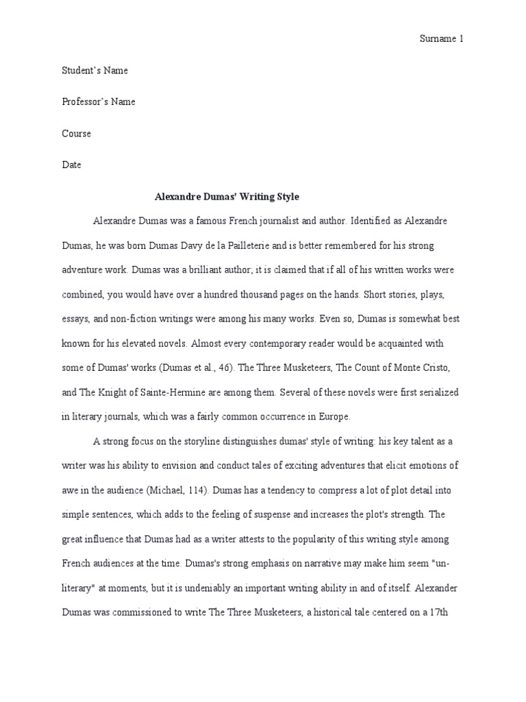 Alexandre Dumas' Writing Style | PDF | Alexandre Dumas | Revenge