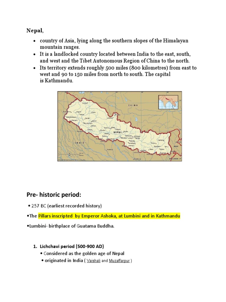 Pre-Historic Period:: Nepal | PDF | Kathmandu | Nepal