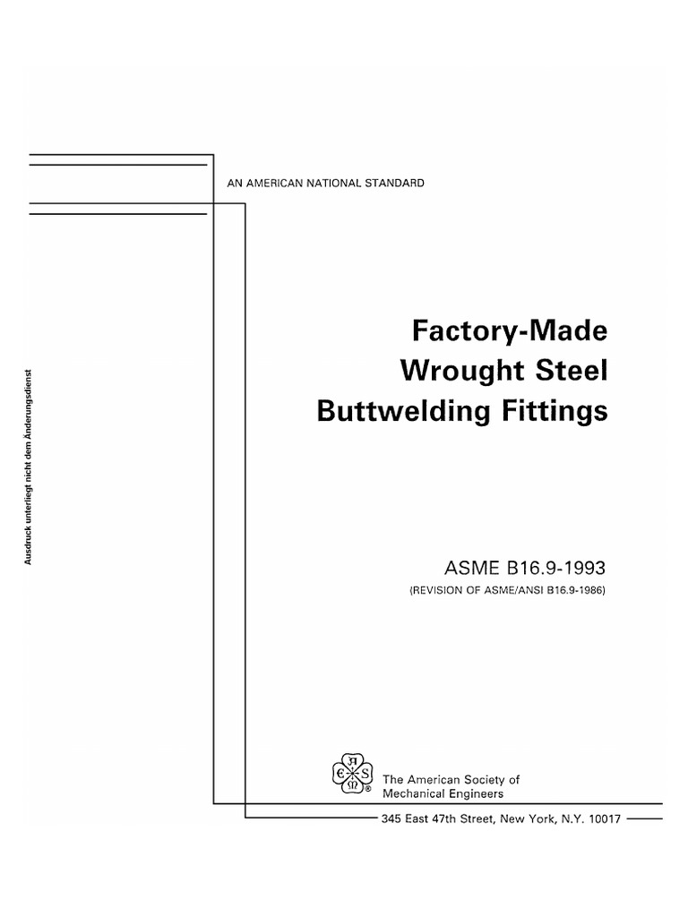 Asme B16 9 | PDF