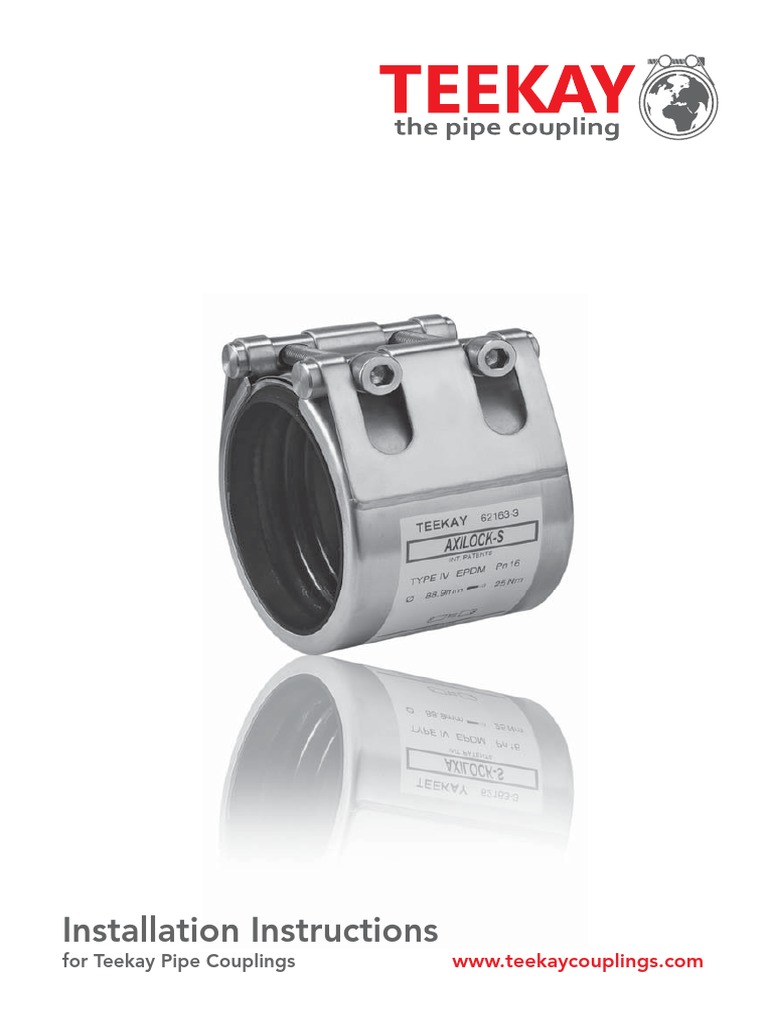 Installation Instructions: For Teekay Pipe Couplings | PDF | Pipe ...