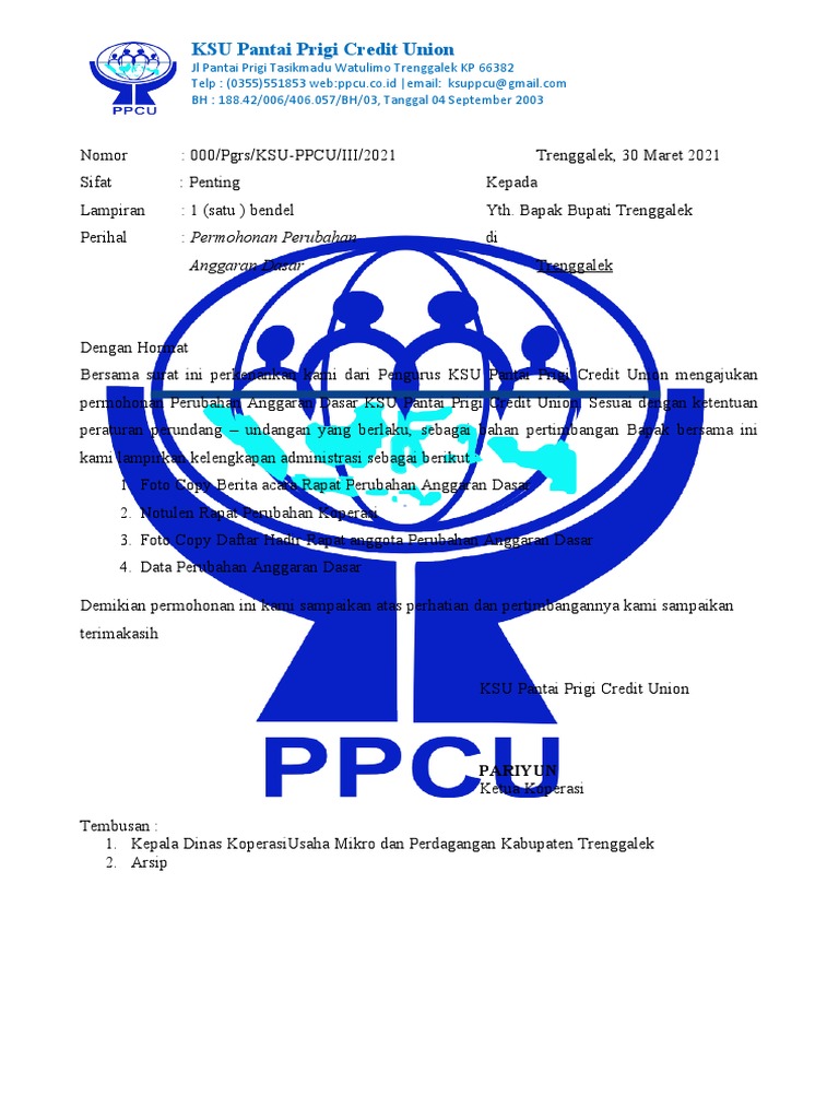 Surat PAD PPCU | PDF