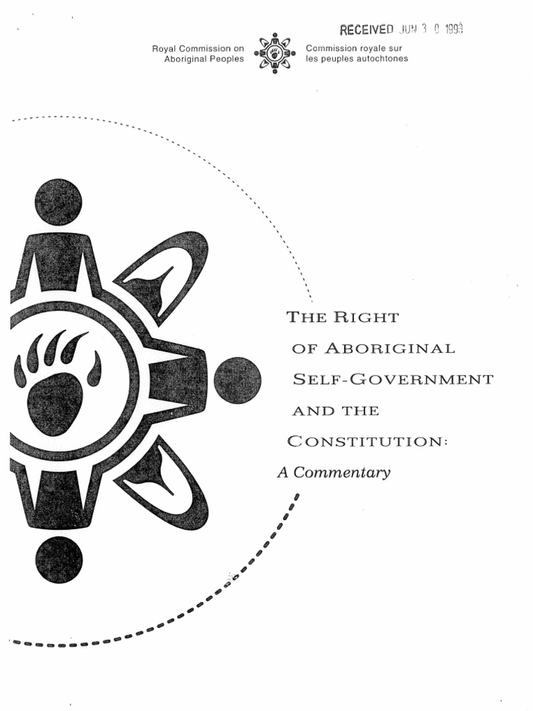 The Right of Aboriginal Self Goverment and The Constitution | PDF ...