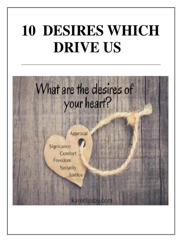 10 Desires Which Drive US | PDF | Love