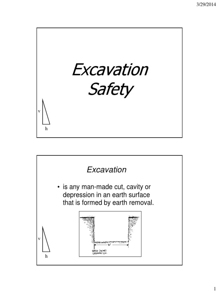 Excavation Safety - Ver2014 | PDF | Soil | Civil Engineering