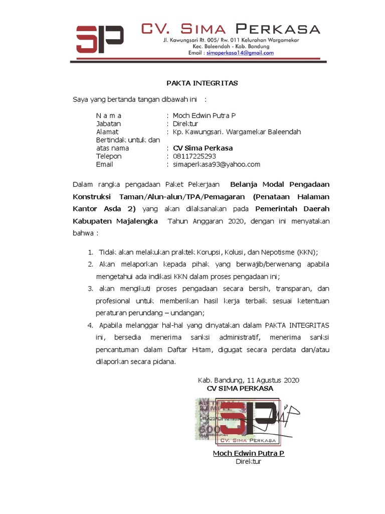 Prakap Sima Perkasa | PDF