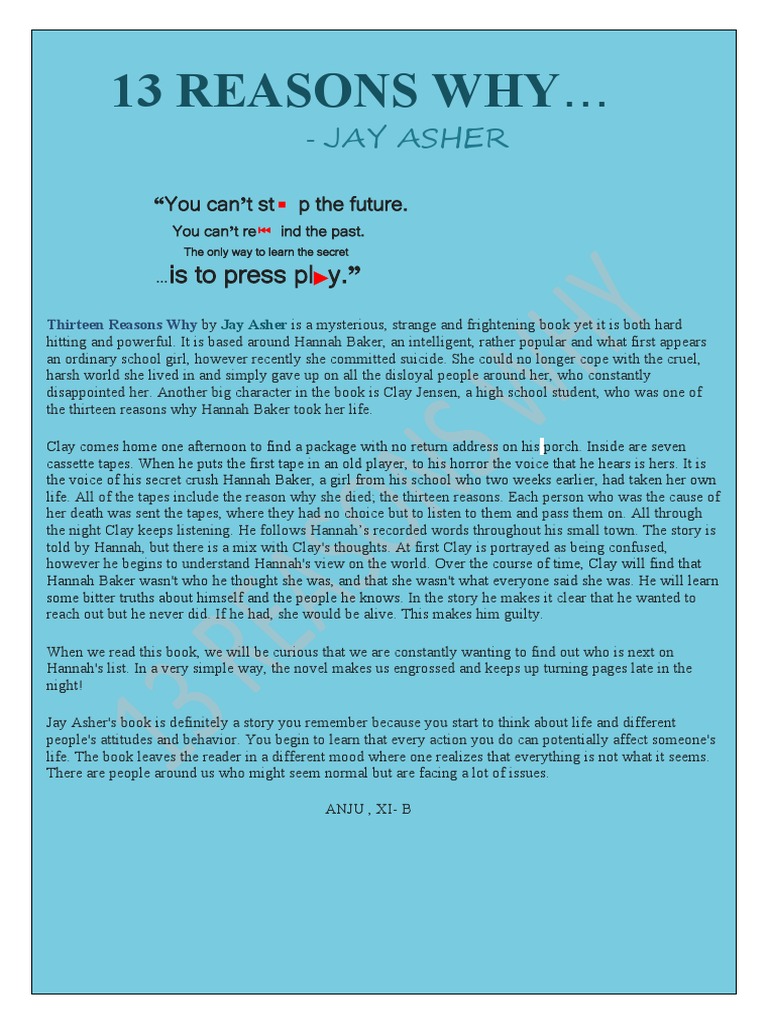 13 Reasons Why | PDF