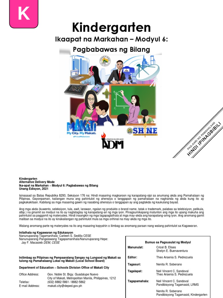 Kindergarten q4 Module6 Week6 | PDF
