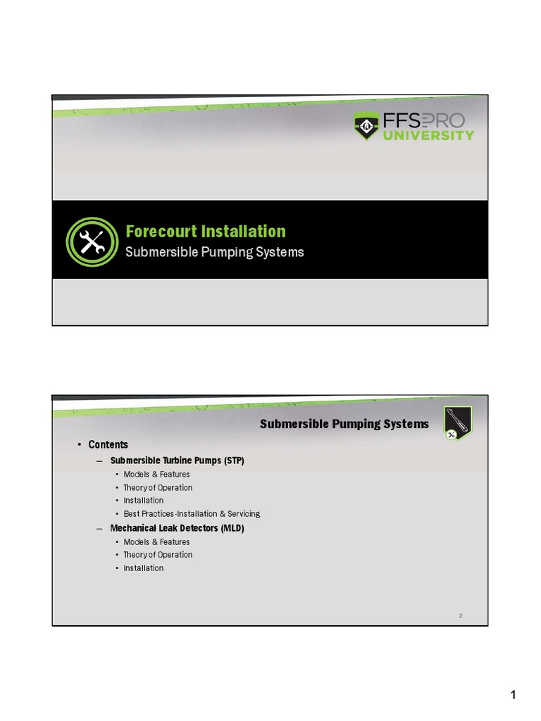 FFS+PRO+University+-+Submersible+Pumping+Systems 001 | PDF | Valve ...