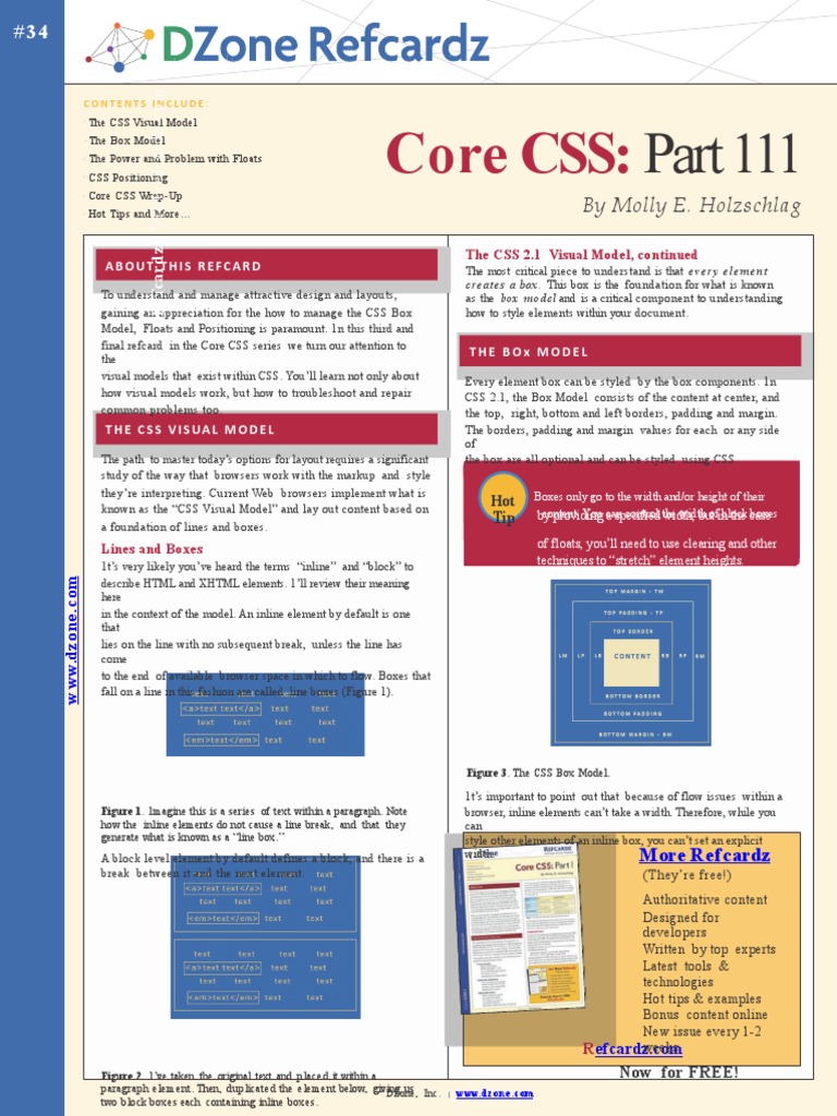Core CSS:: by Molly E. Holzschlag | PDF | Html Element | World Wide Web