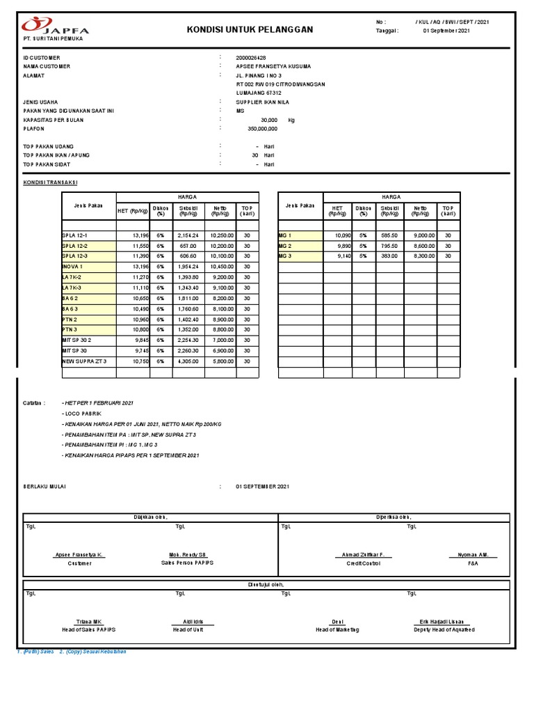 Form Apsee - 20210901 Sept Naik KUL | PDF