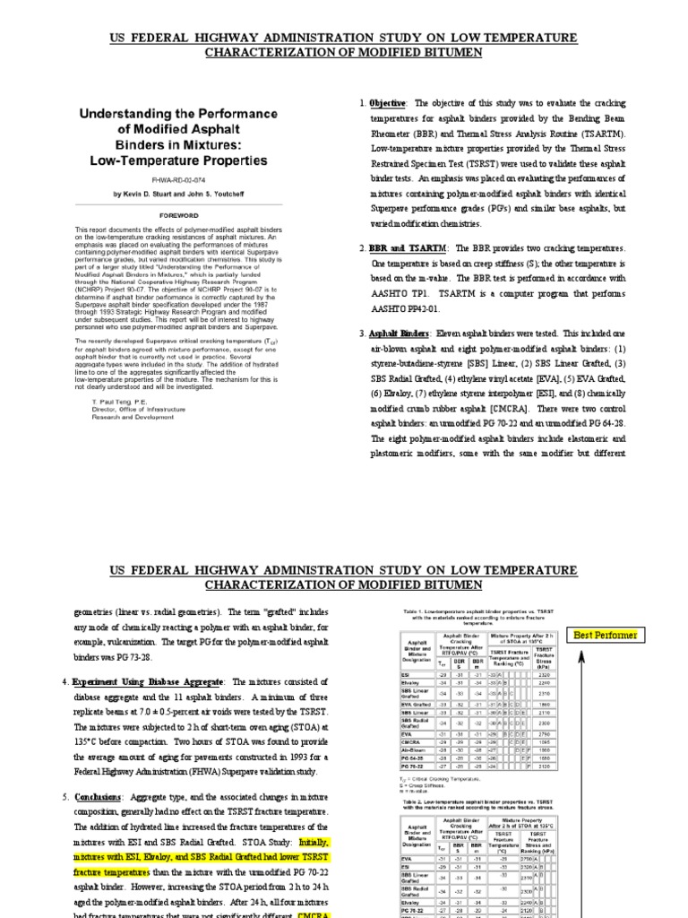 FHWA-low-temp Crack Study | PDF | Asphalt | Materials