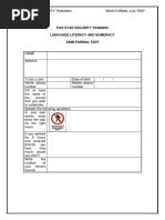 LLN Test Overview and Assessment Guide | PDF | Literacy | Cognition