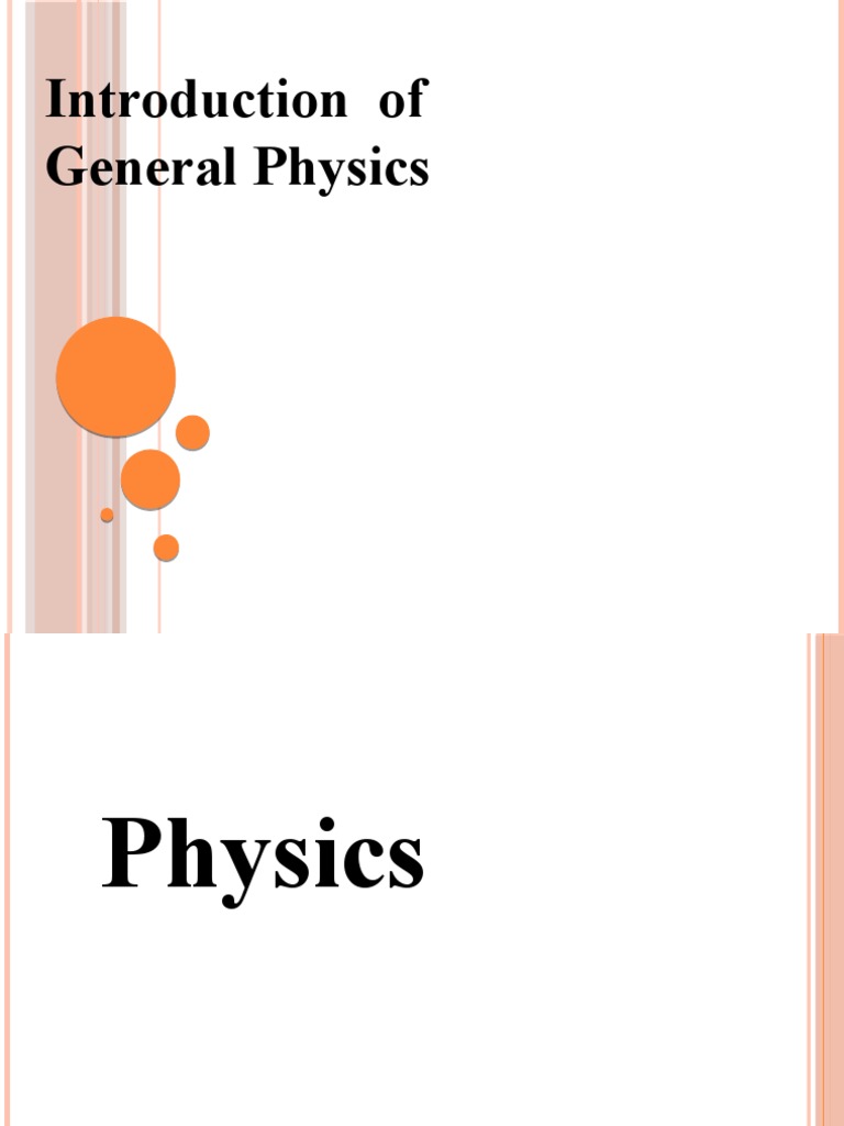Introduction to General Physics Concepts | PDF | Measurement | Kilogram