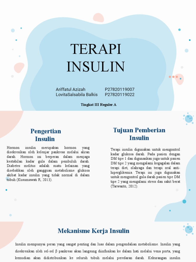 Kelompok 18 Terapi Insulin | PDF