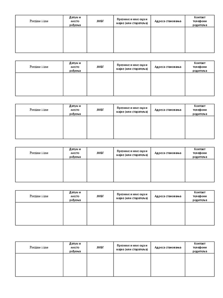 Upitnik Za Petake | PDF