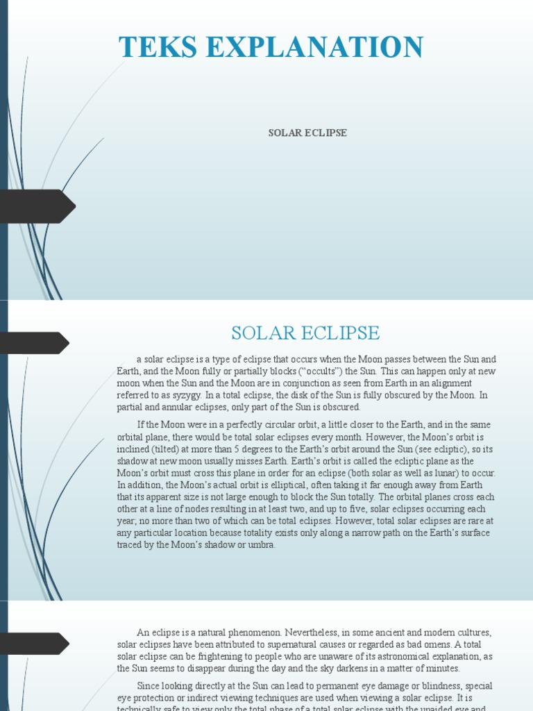 Understanding Solar Eclipses Explained | PDF | Solar Eclipse | Eclipse
