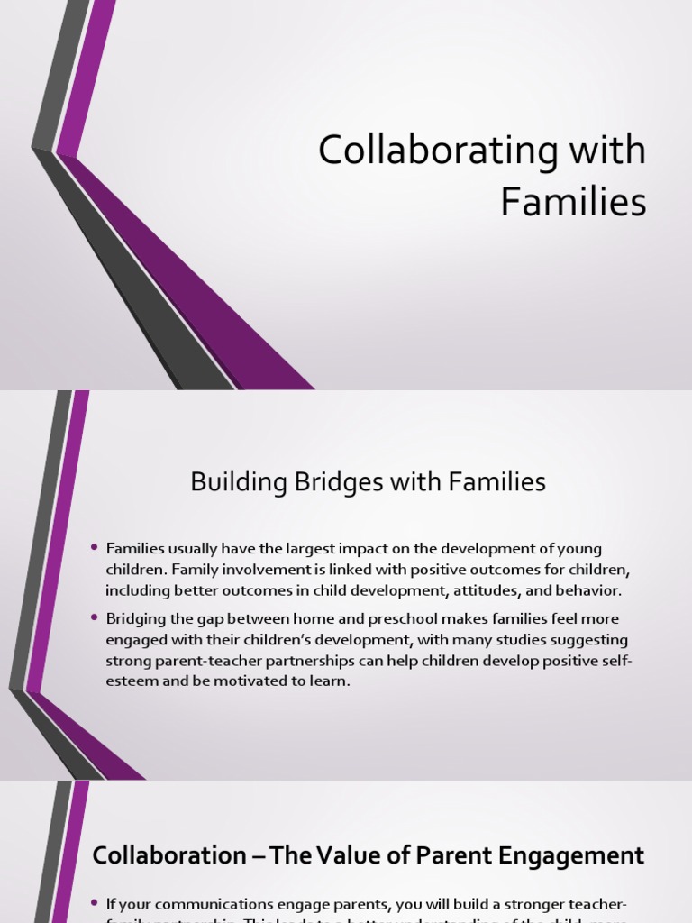 Collaborating With Families | PDF | Family | Teachers