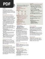 SotDL Player Cheat Sheet | PDF | Role Playing | Entertainment