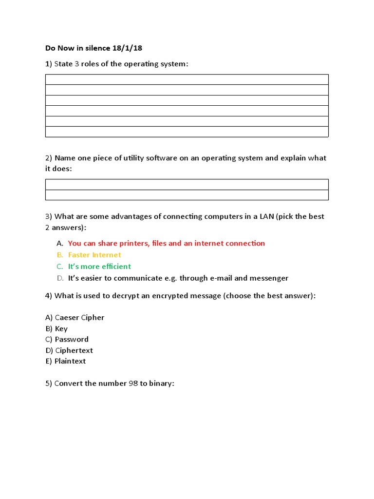 Do Now Lesson 2 | PDF | Teaching Methods & Materials