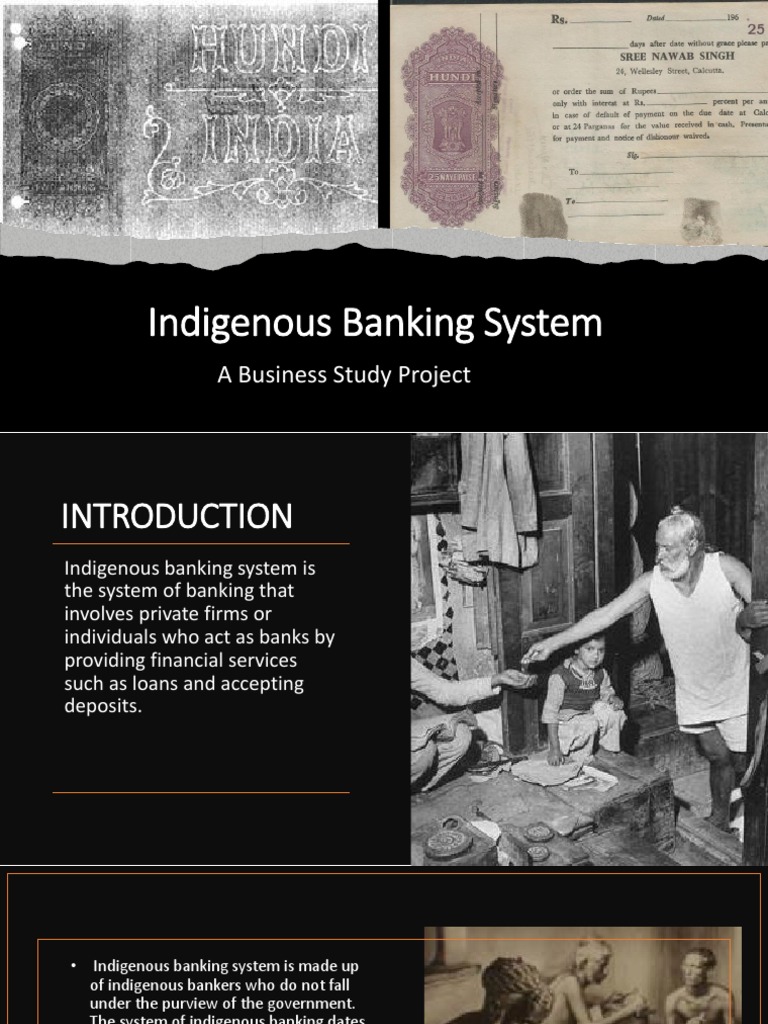 Indigenous Banking System | PDF | Banks | Money