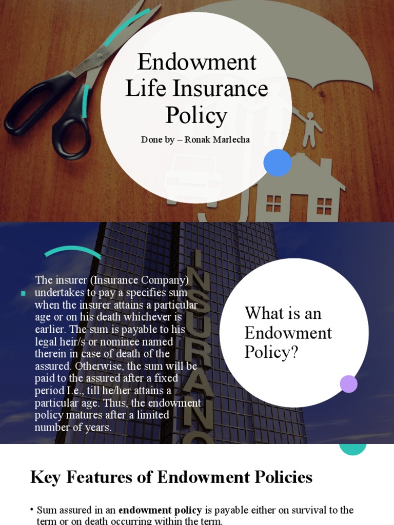 Endowment Life Insurance Policy | PDF