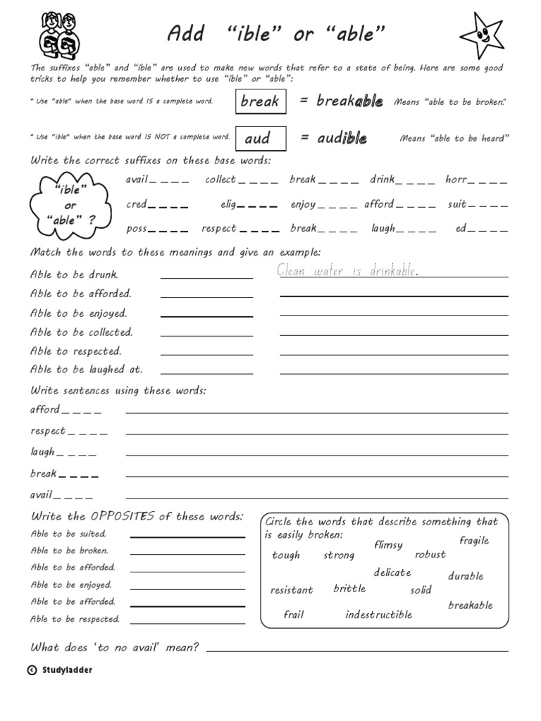 Add "Ible" or "Able": Clean Water Is Drinkable | PDF