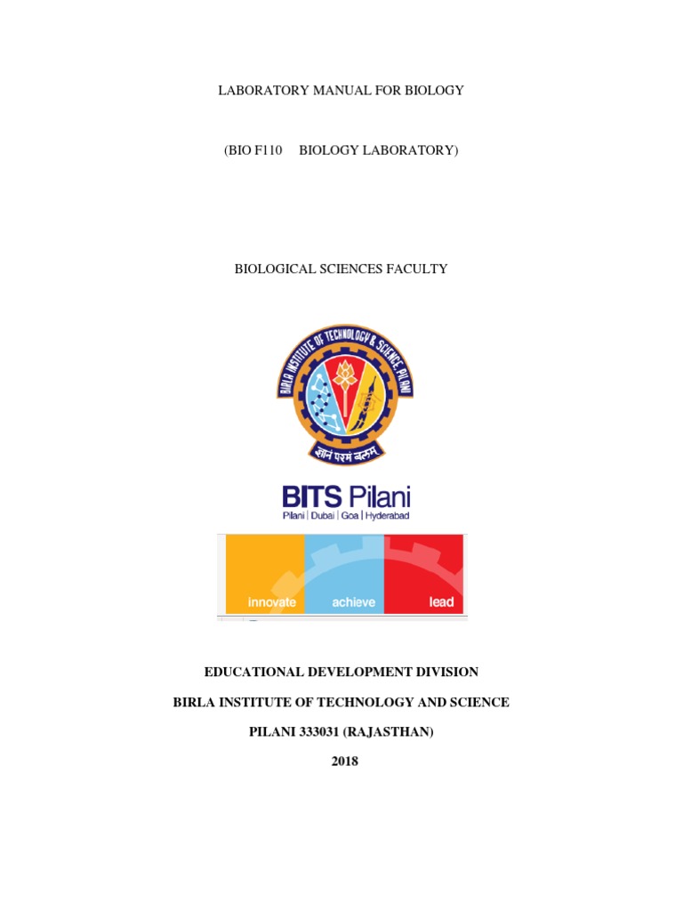 Biology Laboratory Manual Overview | PDF | Experiment | Absorbance