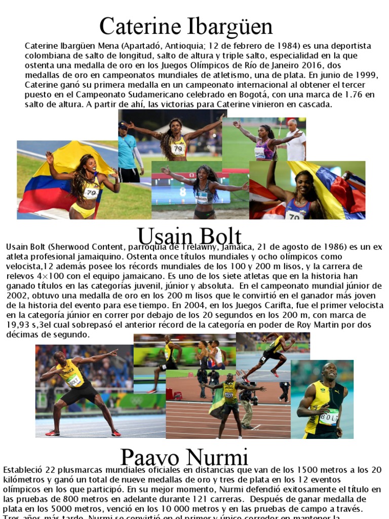 Atletismo Collage | PDF | Deporte del atletismo | Deportes
