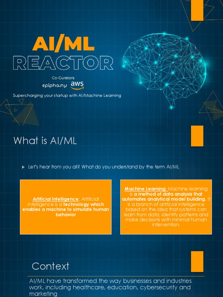 AIML Reactor - Info Session - Sept 6, 2021 | PDF | Artificial ...
