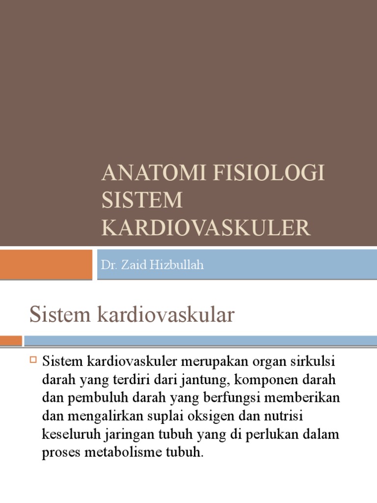Anatomi Fisiologi Sistem Kardiovaskuler | PDF