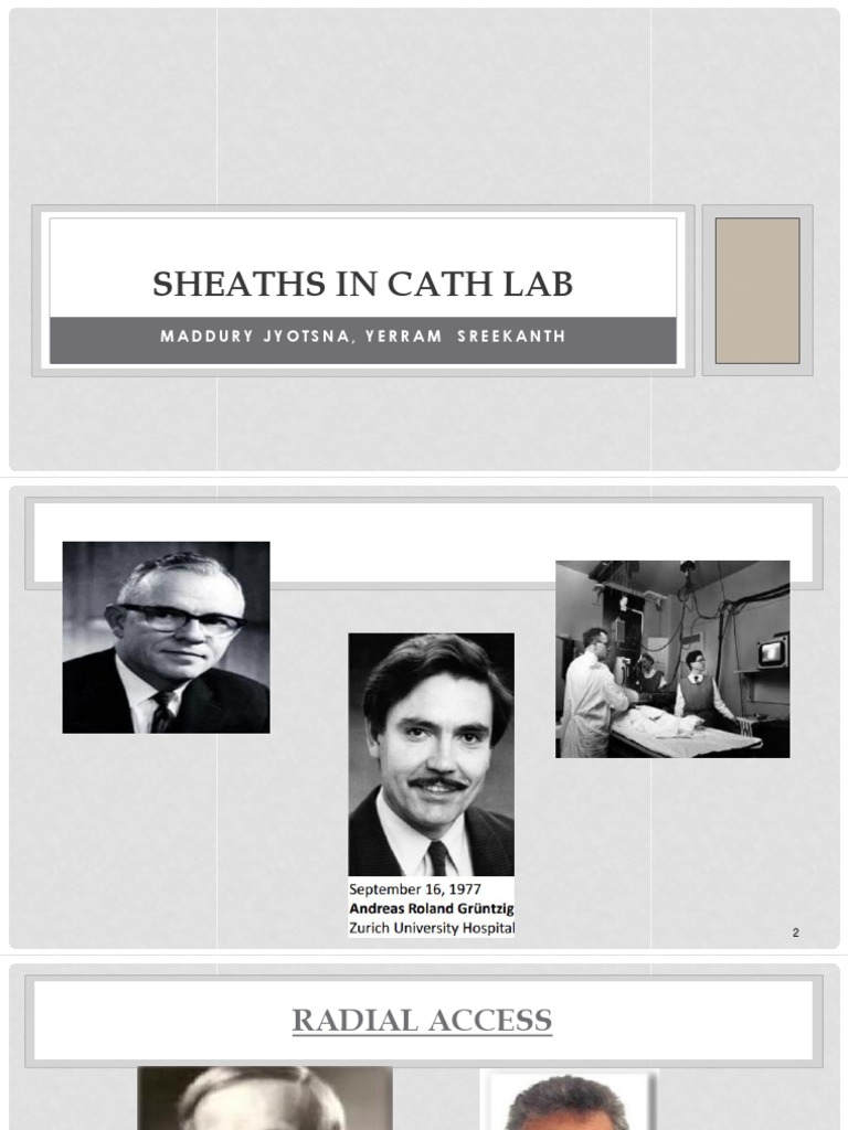 Sheaths in Cath Lab: Maddury Jyotsna, Yerram Sreekanth | PDF | Catheter ...