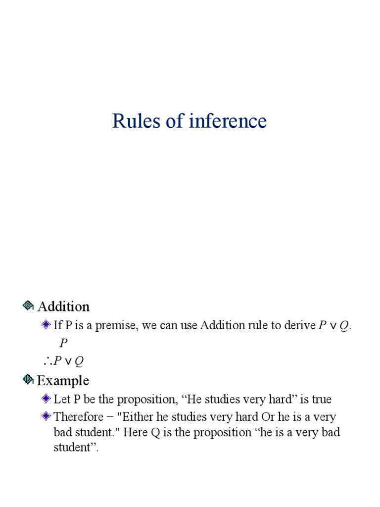 Rules of Inference | PDF