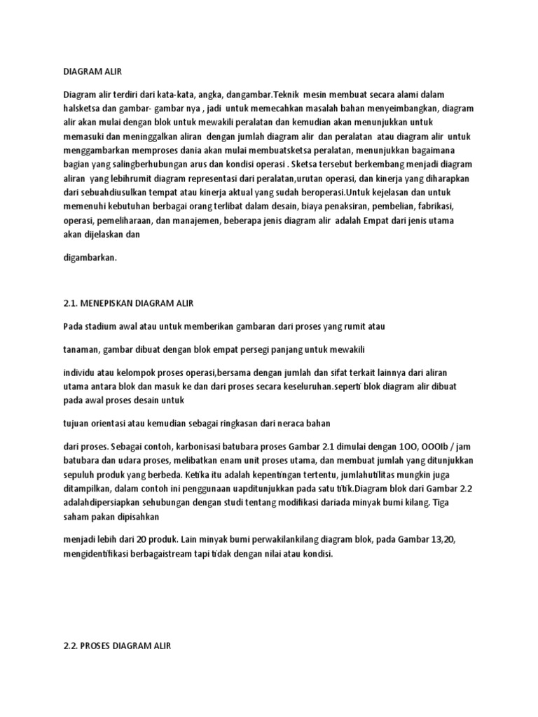 Diagram Alir: Konsep dan Simbol | PDF