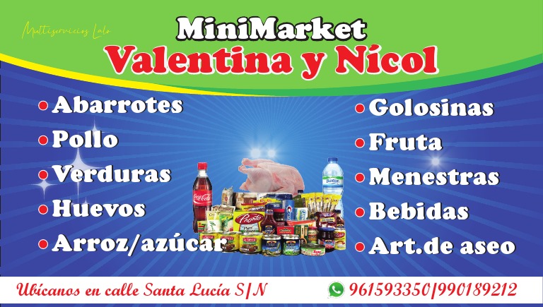 Letrero Minimarket L | PDF