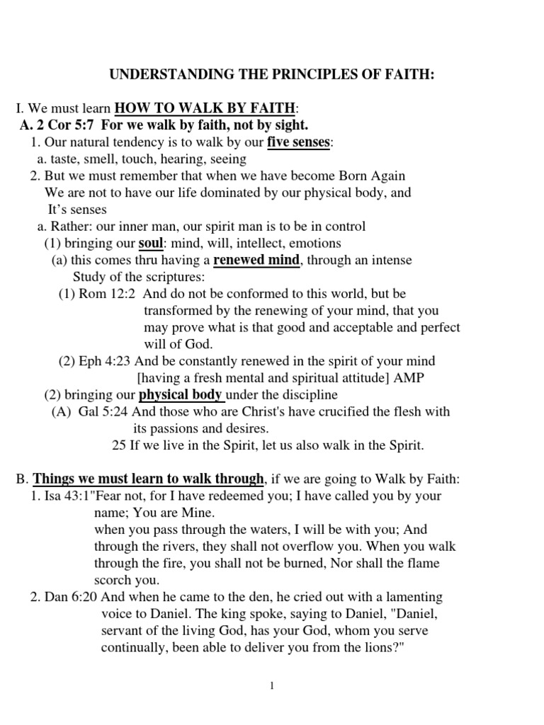 Understanding The Principles of Faith | PDF | Fruit Of The Holy Spirit ...