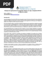 CONTROL DE CLADOSPORIO (Fulvia Fulva) EN TOMATE | PDF