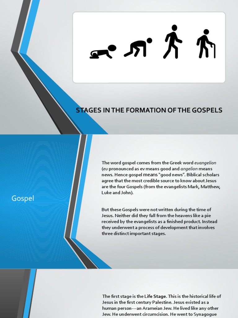 Stages in The Formation of The Gospels | PDF | Jesus | Gospels