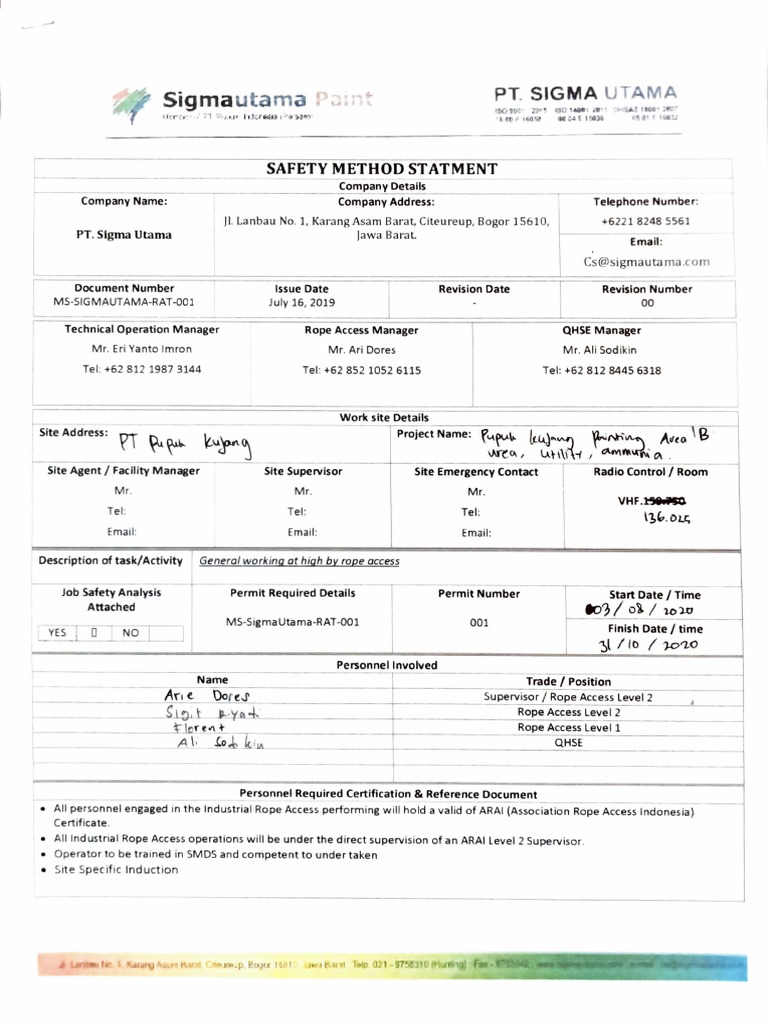 MS Sigma Utama | PDF | Anchor | Manufactured Goods