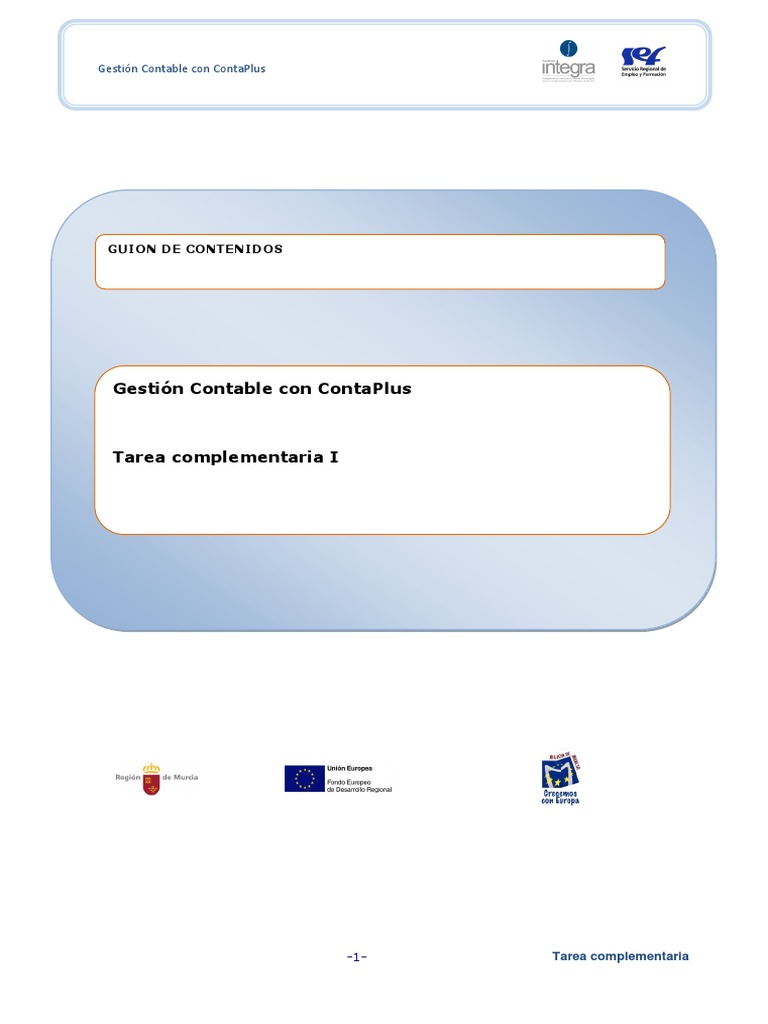 Gestión Contable con ContaPlus | PDF | Contabilidad | Business