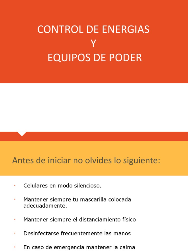 Control de Energias y Equipos de Poder | PDF | Administración de ...